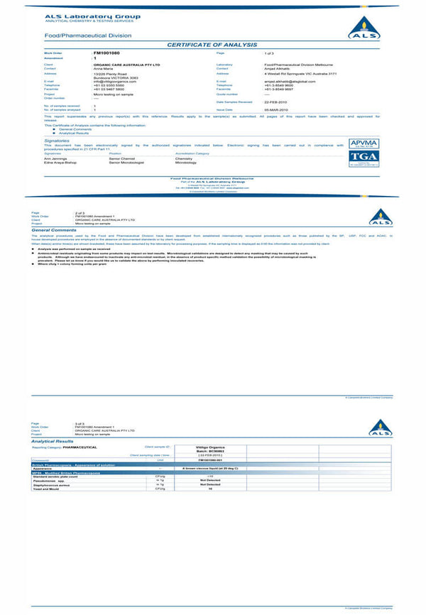 Certifications – Vitiligo Organics