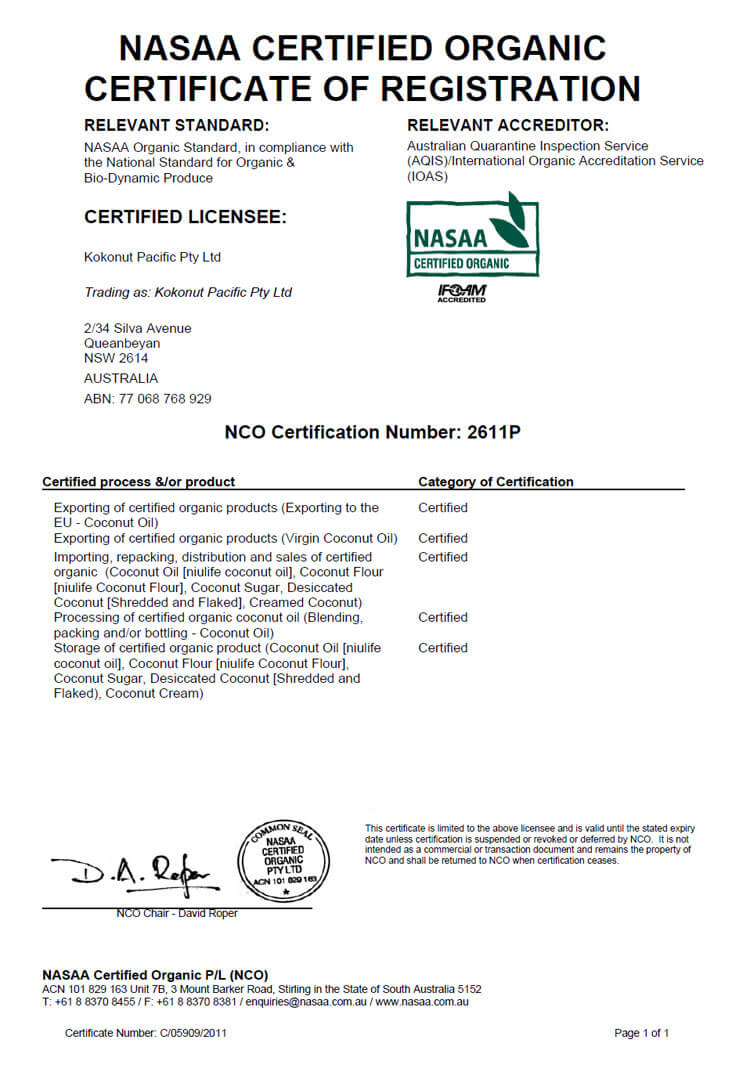 Certifications – Vitiligo Organics